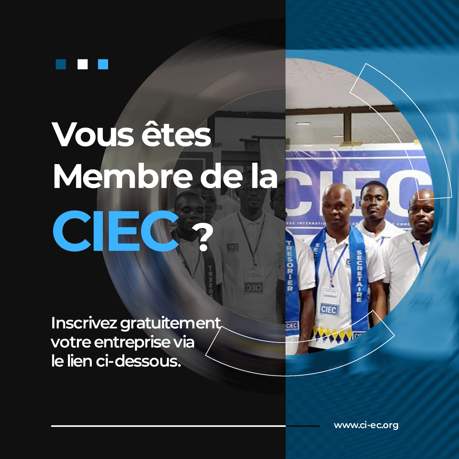 J'inscris gratuitement mon entreprise à la CIEC